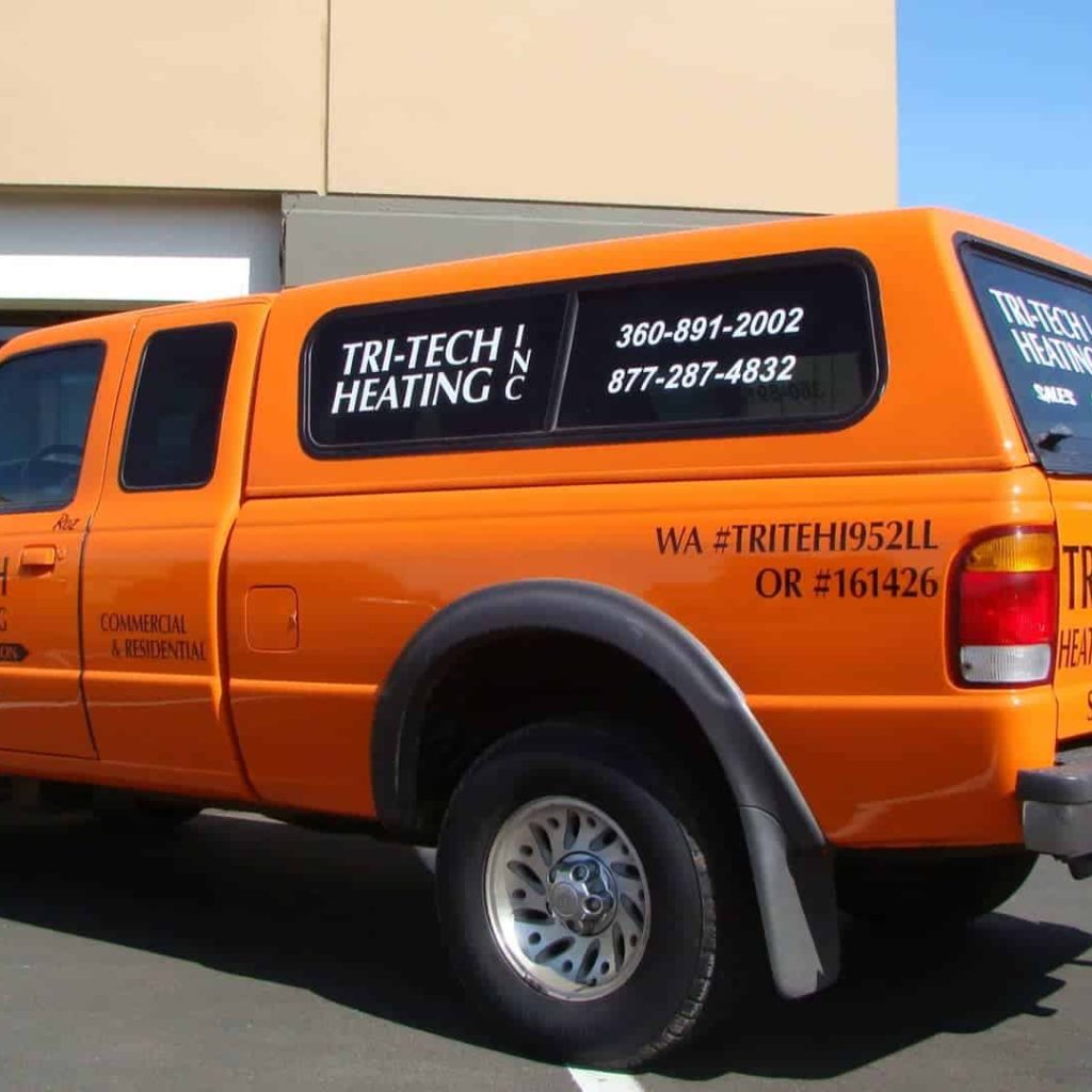 Custom Truck Window Graphics - NW Sign Solutions